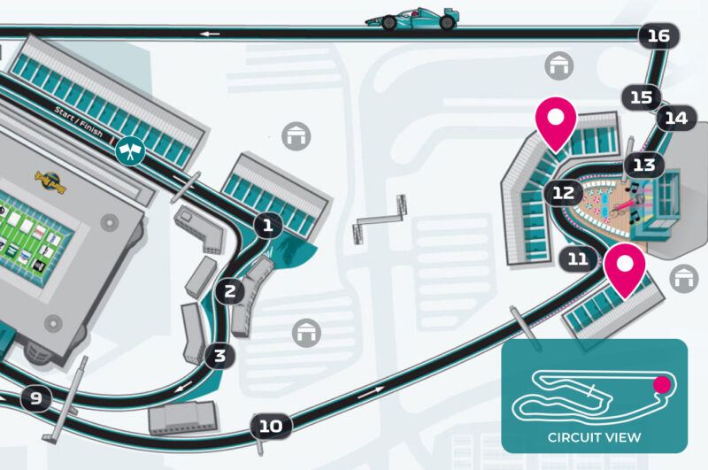 Beach Grandstands - F1 Miami Grand Prix