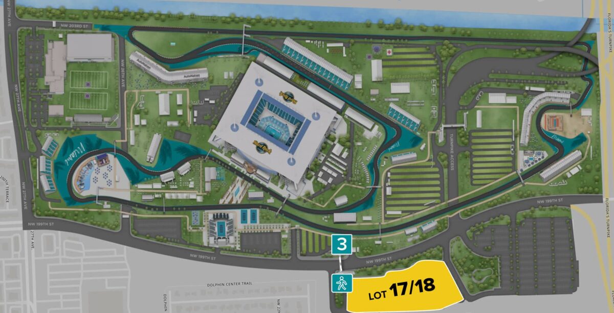 Parking and Lot Information - F1 Miami Grand Prix