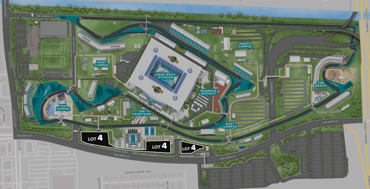 Parking and Lot Information - F1 Miami Grand Prix